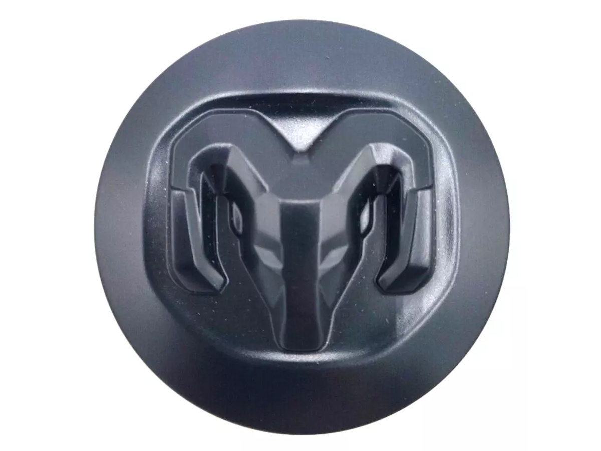 Authentic Mopar Wheel Center Cap Matte Black With Rams Head Logo ...