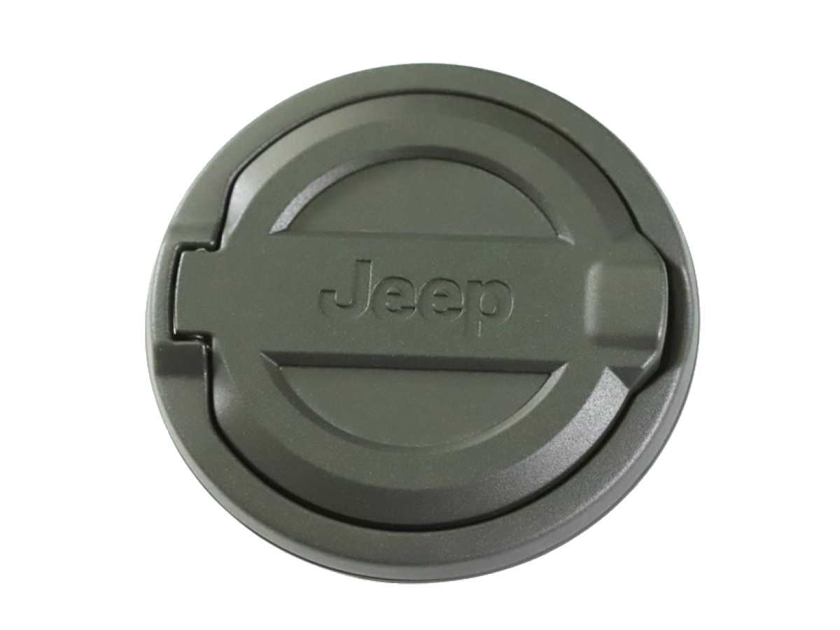 Authentic Mopar Fuel Filler Door Black W/ Jeep Logo - 82215123AB ...