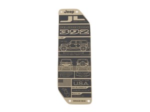 OEM Jeep Wrangler JL Information Plate | Mopar Online Parts