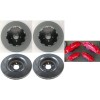 Mopar BR7 Front And Rear Brake Kit With Rotors Brake Pads And Red ...