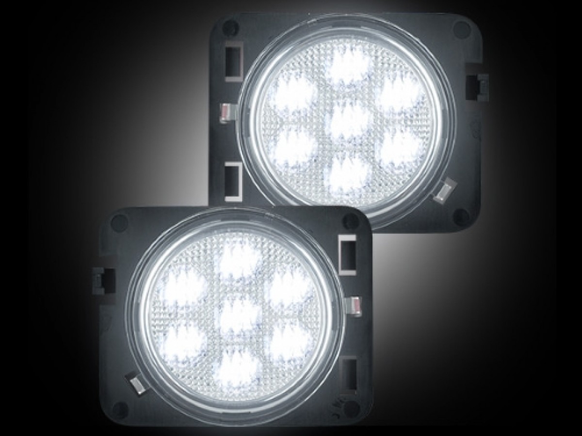 RECON Round Front Fender Lenses LED - 264135WHCL | Mopar Online Parts