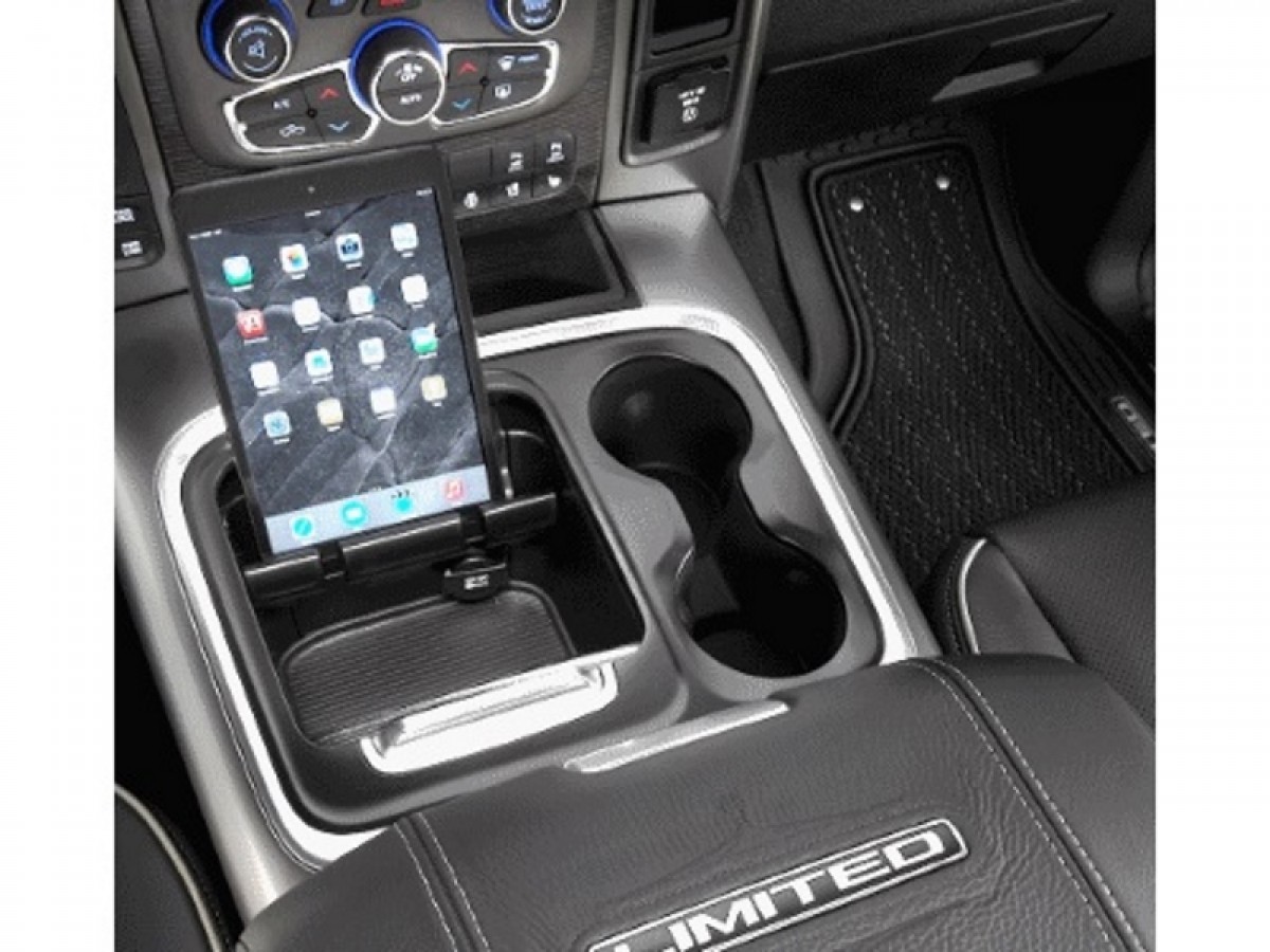 Mopar Console Tray Upgrade Silver W/ Black Wood - 5VC941Z6AB-5VC95DX9AC ...