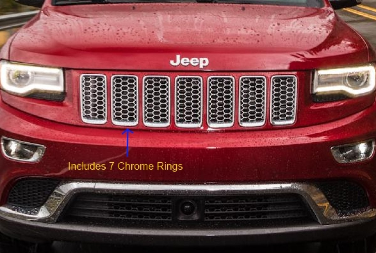 Authentic Mopar Grille Inserts Summit Chrome - 68227779AA | Mopar ...