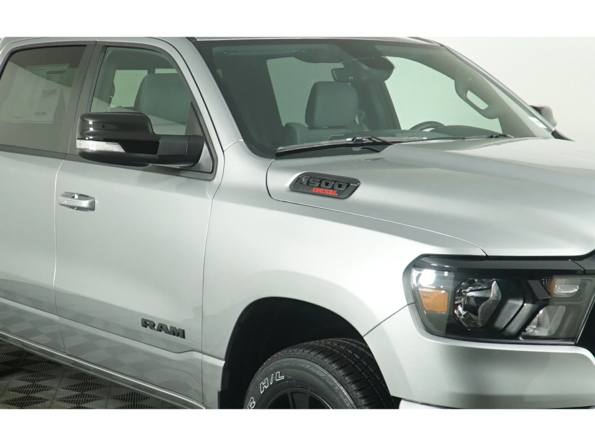 Authentic Mopar Emblem Blacked Out Hood Badge Right Side 1500 EcoDiesel ...