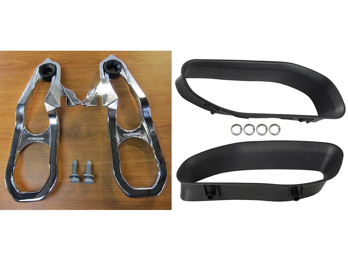 Mopar Tow Hooks Chrome Kit Of Two For Front Bumper Includes Bezels ...