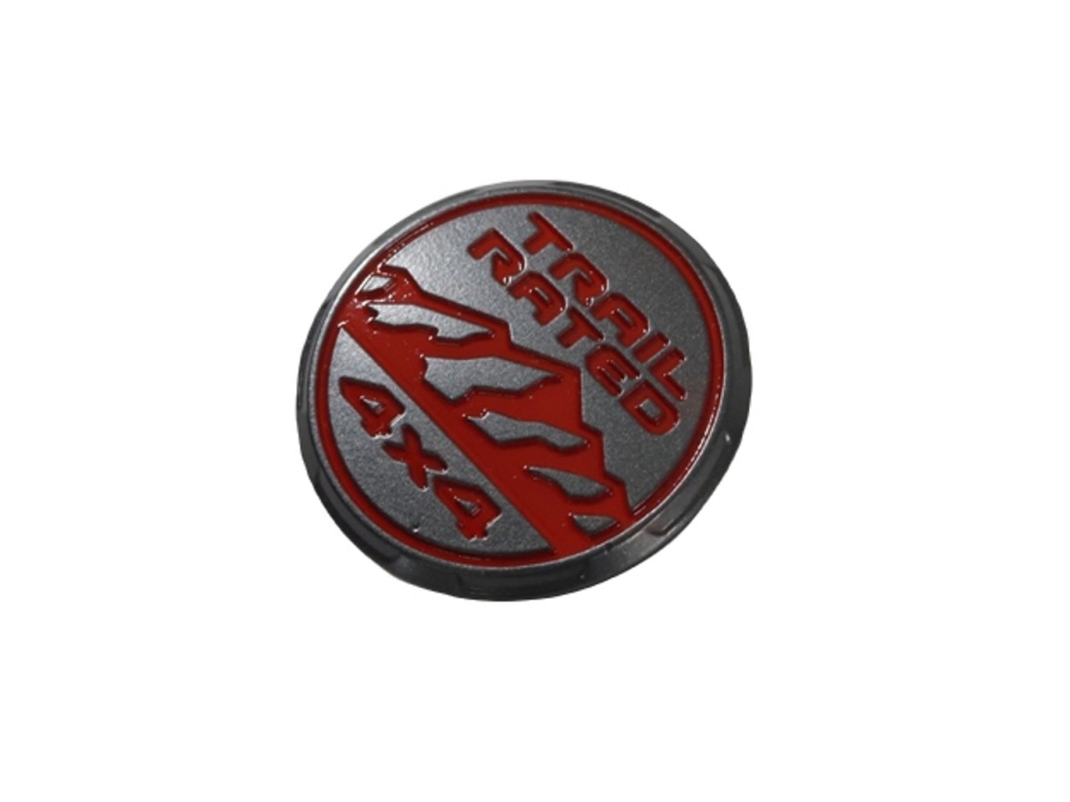Mopar Trail Rated Emblem Trailhawk Dark Gray And Red - 68377461AB ...