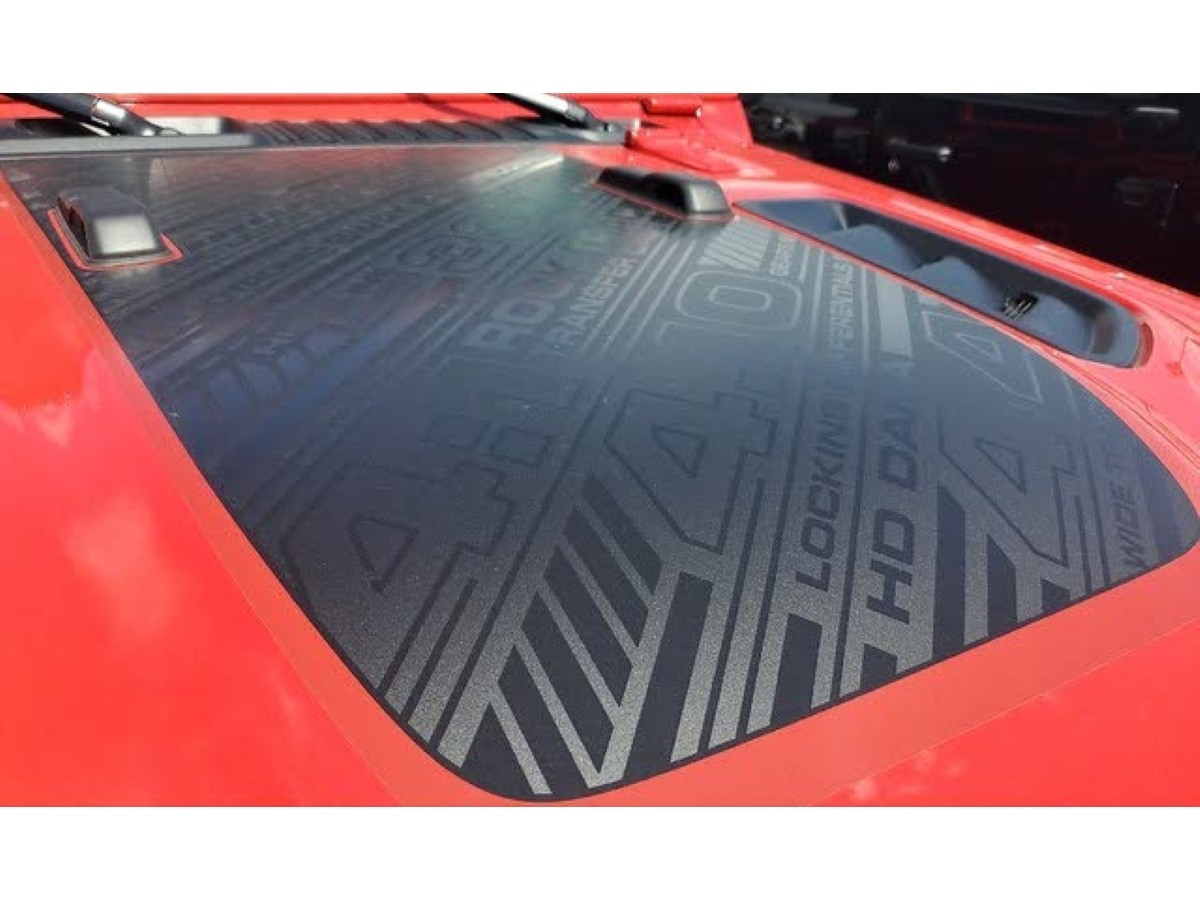 Mopar Decal - Hood - Recon Black / Red - 68510809AA | Mopar Online Parts