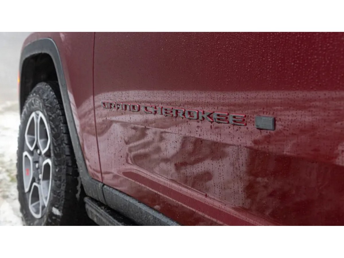 Mopar American Flag Door Emblem Trailhawk Dark Gray With Red Outline ...