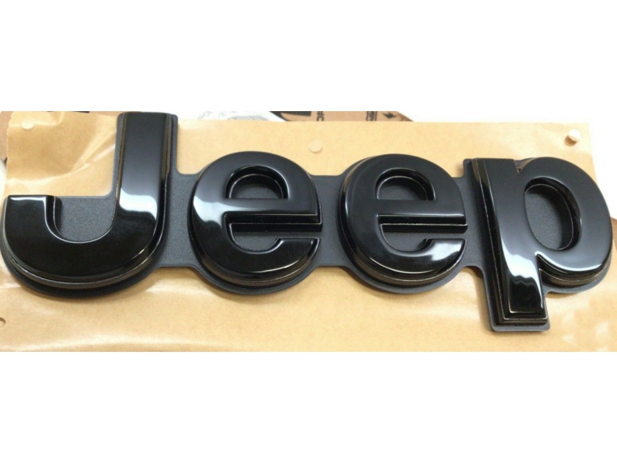 Mopar Gloss Black Altitude Edition Tailgate Jeep Emblem For Three Row ...