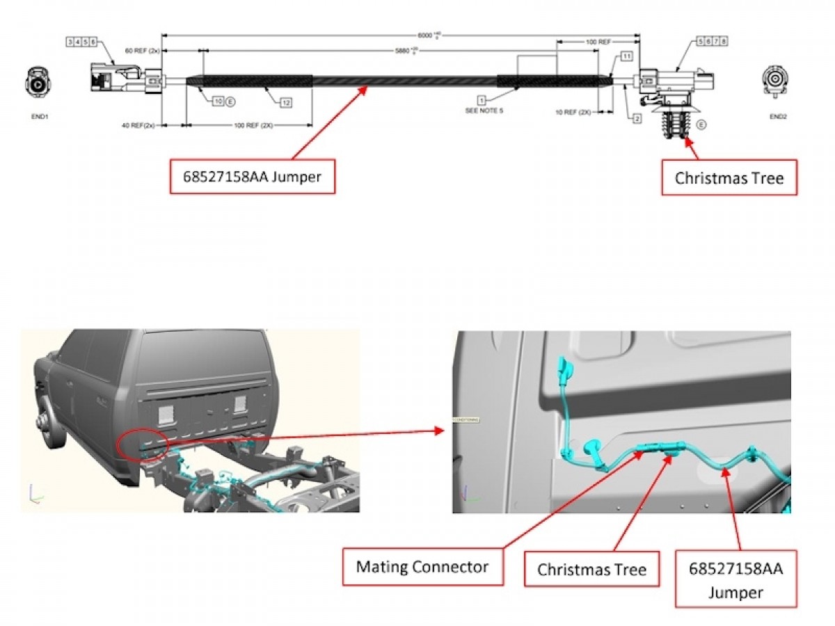 Mopar Trailer Camera Kit With DRVM Digital Rear View Mirror Tow Mode ...