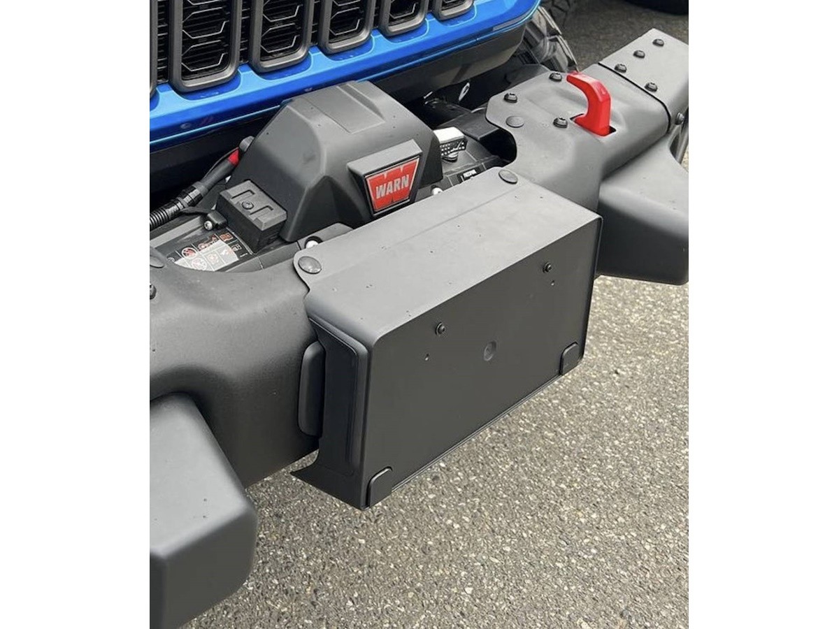 Mopar Front Bumper License Plate Bracket For Winch Equipped Vehicles ...