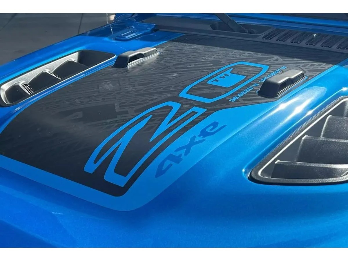 Mopar Hood Top Decal Rubicon 20th Anniversary Black With Blue Outline ...