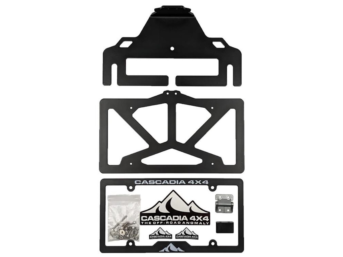 Mopar Winch Compatible License Plate Bracket Mounting System Flipster ...