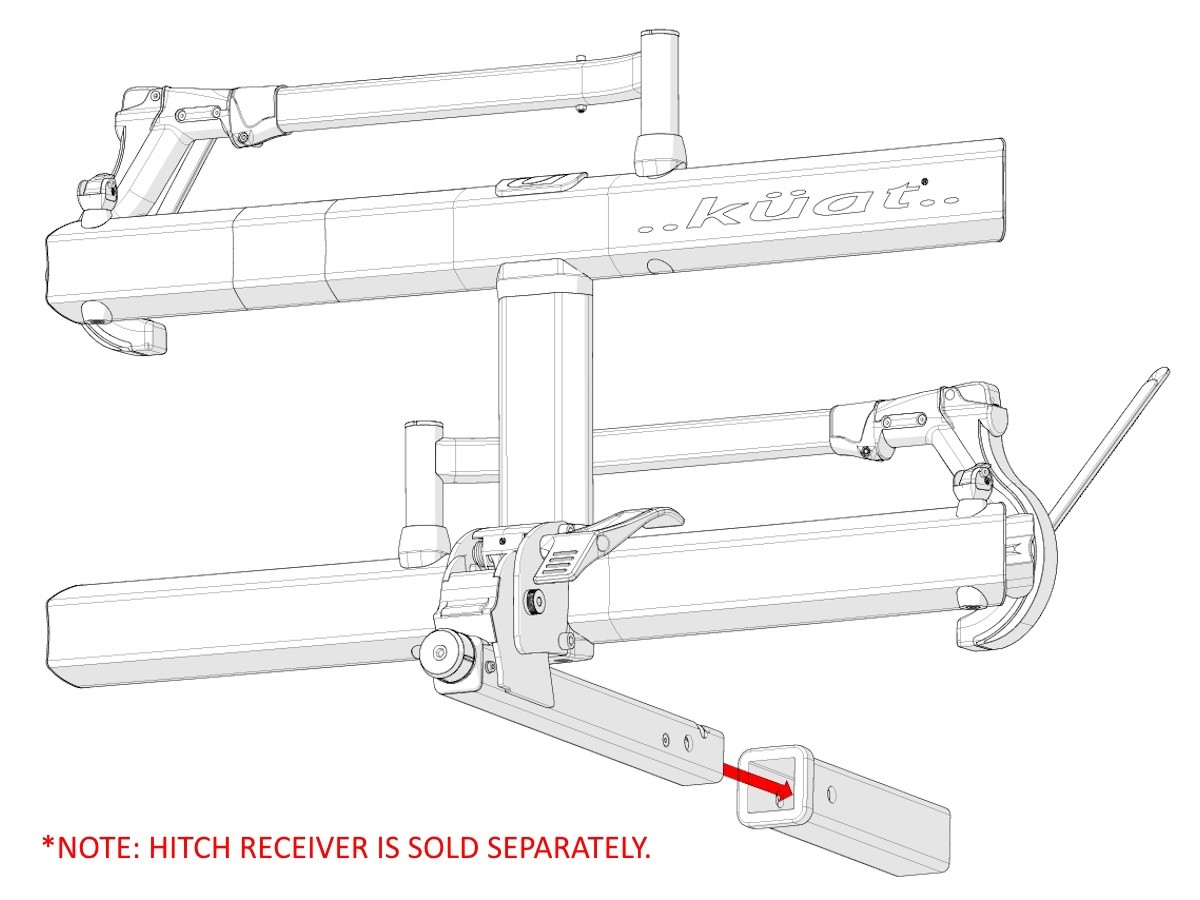 Genuine Mopar Kuat Sherpa Hitch Mounted Tilting Two Bicycle Carrier For ...