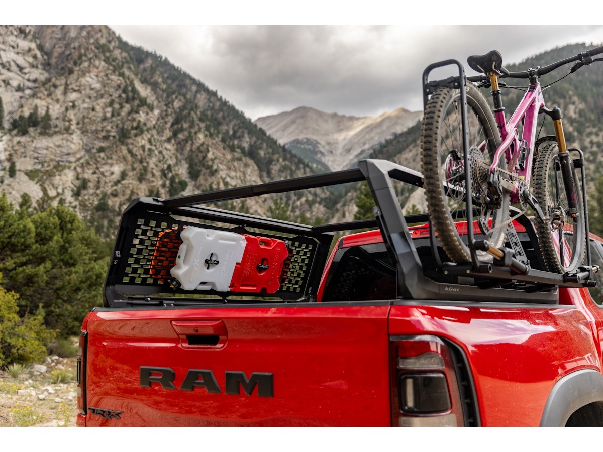 Mopar IBEX Adjustable Black Bed Rack With Two Cross Bars For 6'4" Bed ...