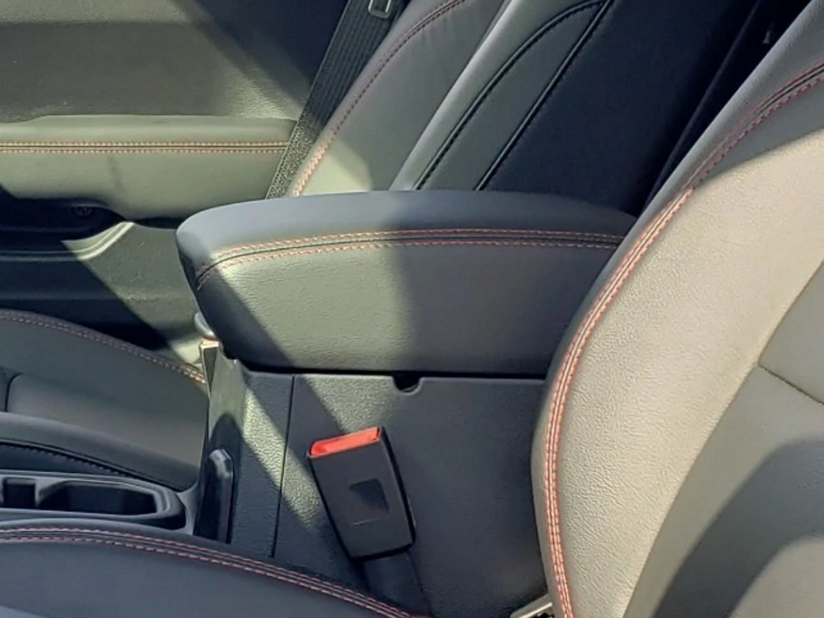 Mopar Center Console Armrest Black Leather & Red Stitching Rubicon ...