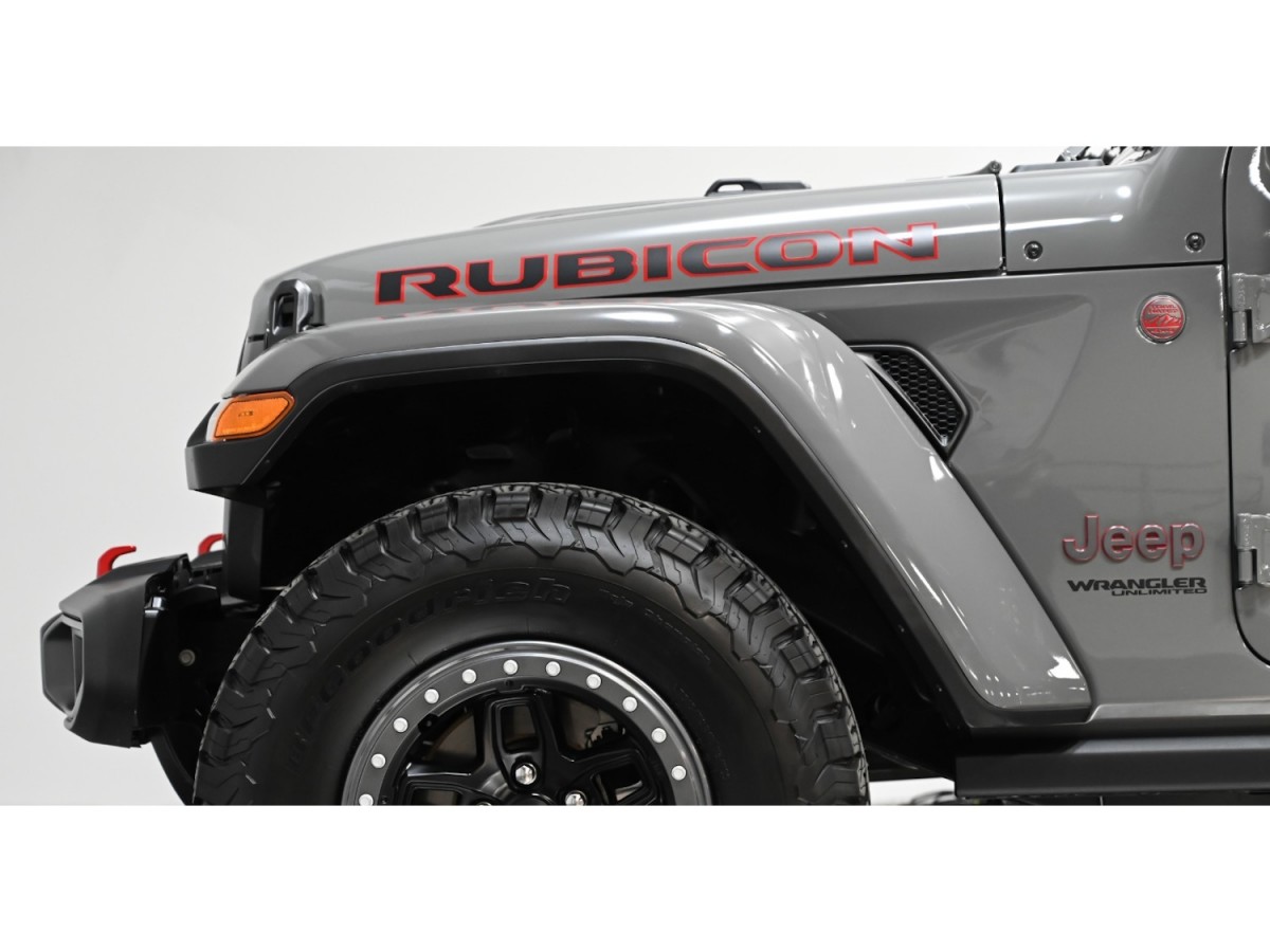 Mopar Hood Side Decal Rubicon Black With Red Outline - 6BM451XFAB ...