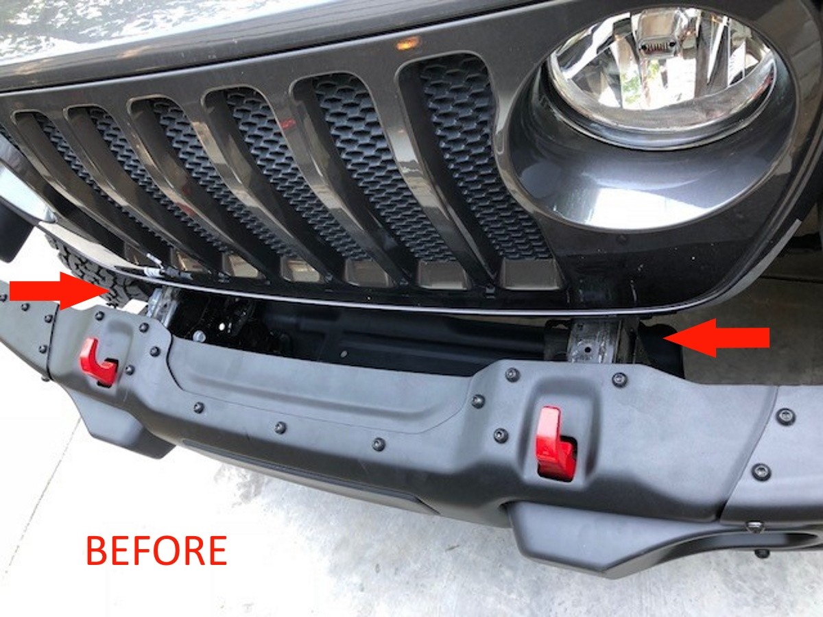 Mopar Steel Bumper Closeout Panel - 6BU43RXFABKIT | Mopar Online Parts