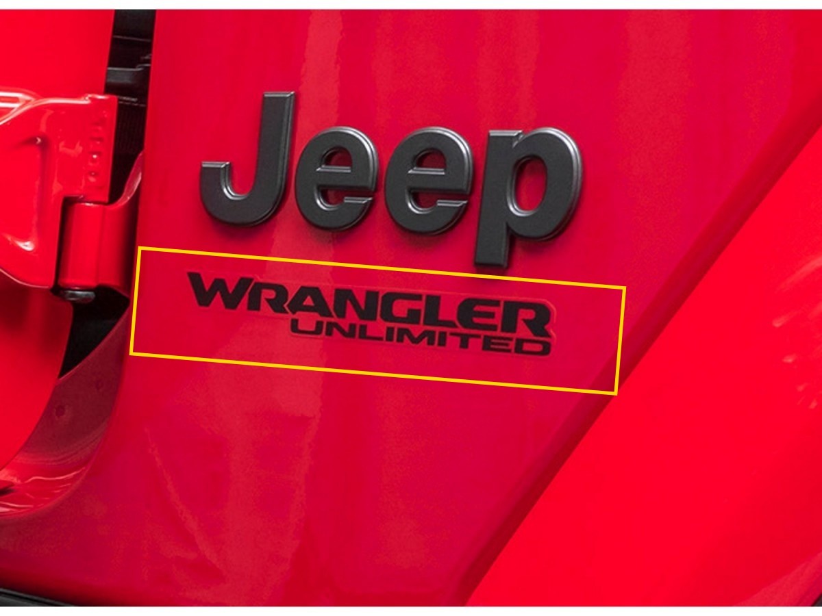 Mopar Fender Decal Wrangler Unlimited Black - 6DZ07RXFAB | Mopar Online ...