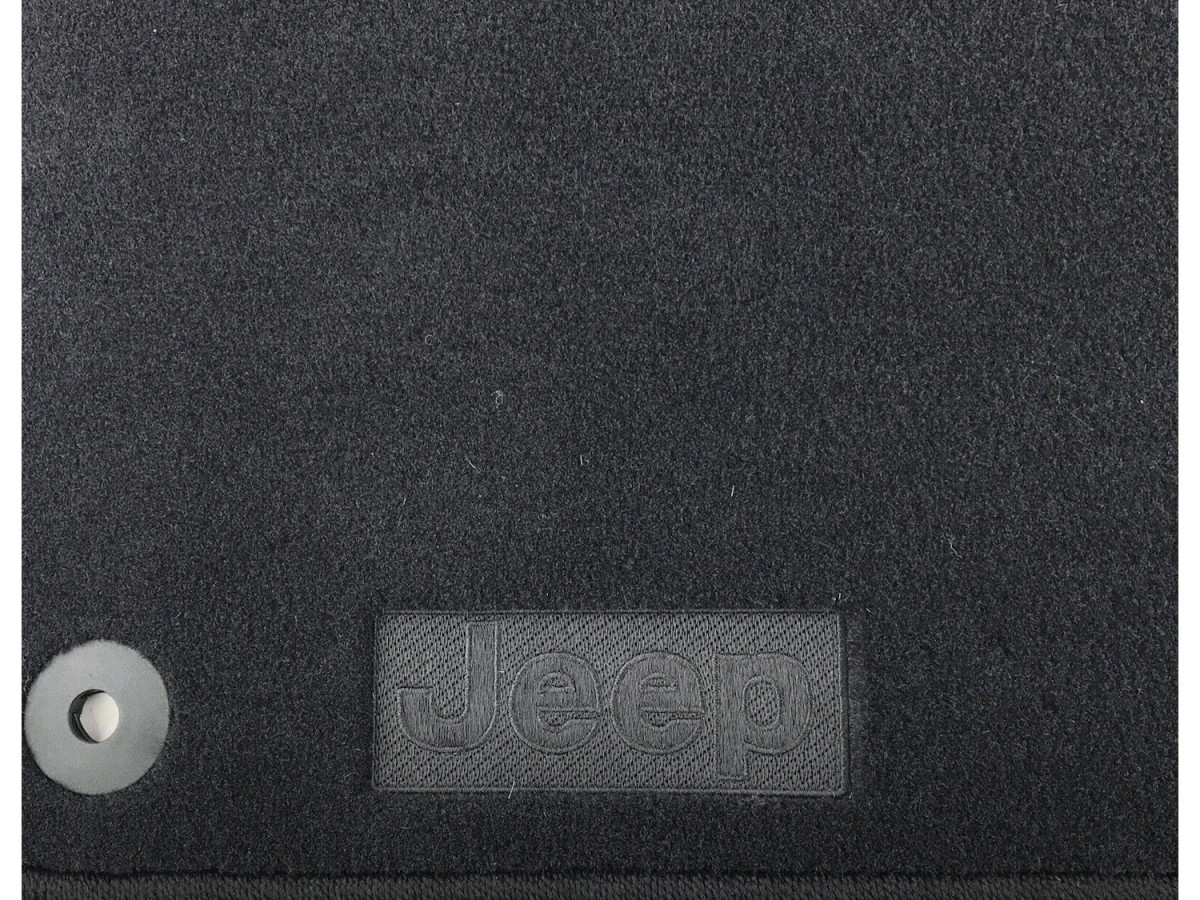 Mopar Floor Mats Set Of Four Black With Jeep Logo - 6LJ74TX7AB | Mopar ...