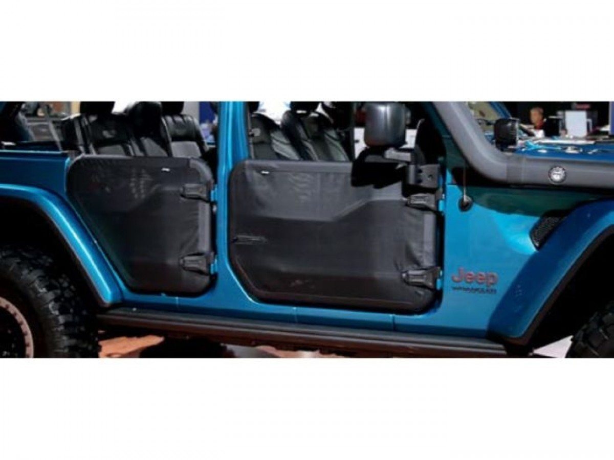 Mopar Mesh Door Covers For Tube Doors - 4 Door - 77072564AA | Mopar ...