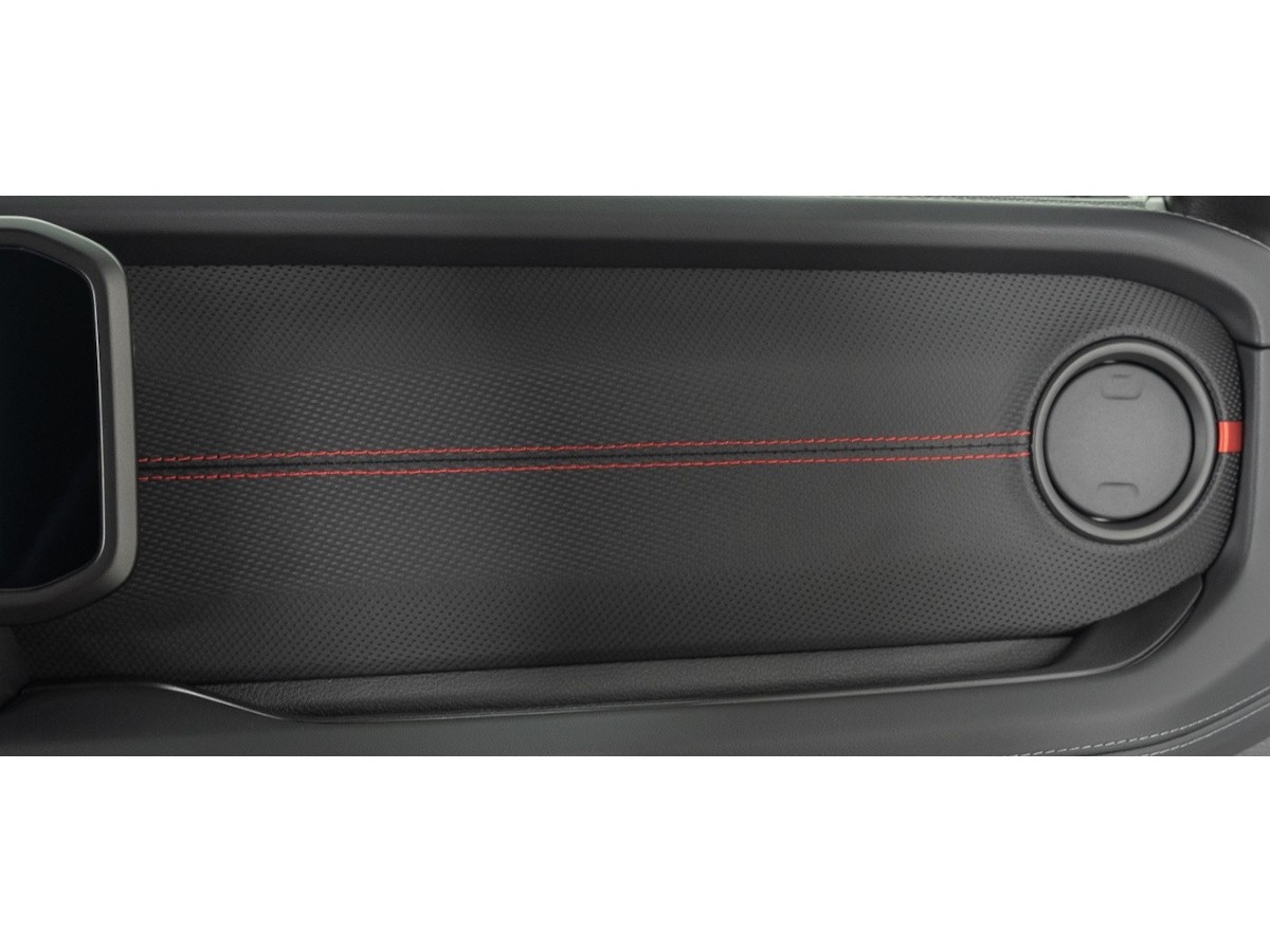 Mopar Dashboard Panel Trim Kit Black Leather Red Stitching From Rubicon ...