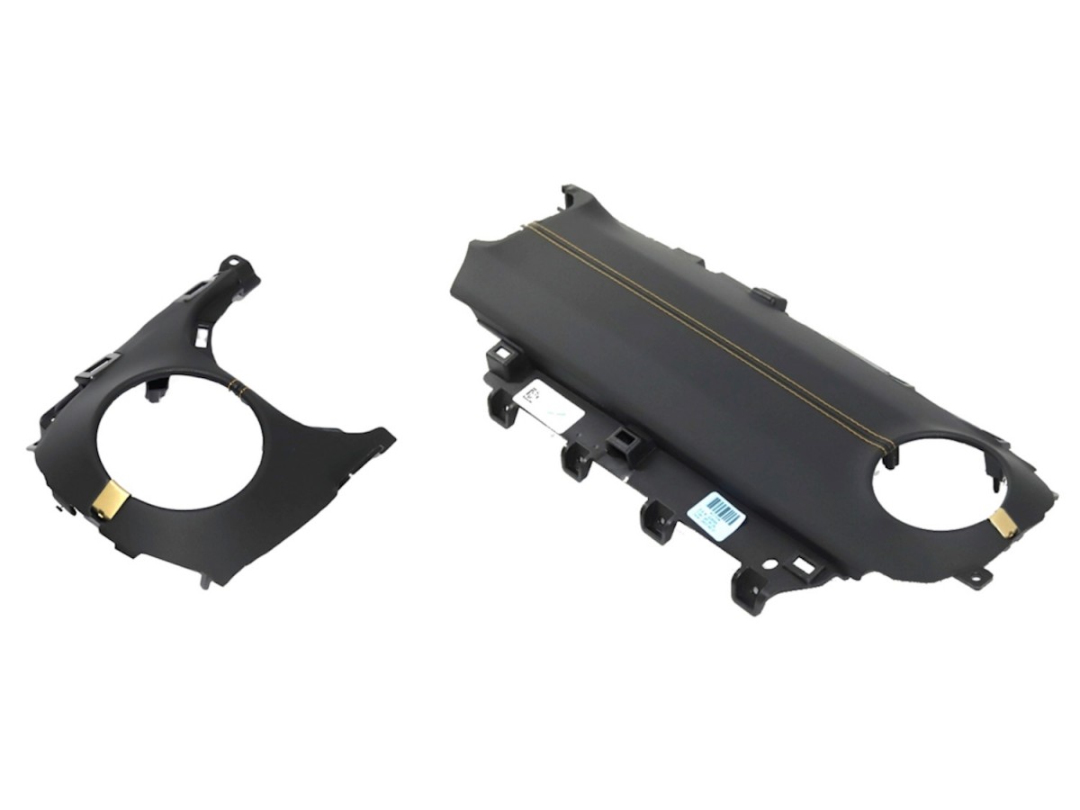 Mopar Dashboard Panel Trim Kit Black Leather Caramel Stitching From ...