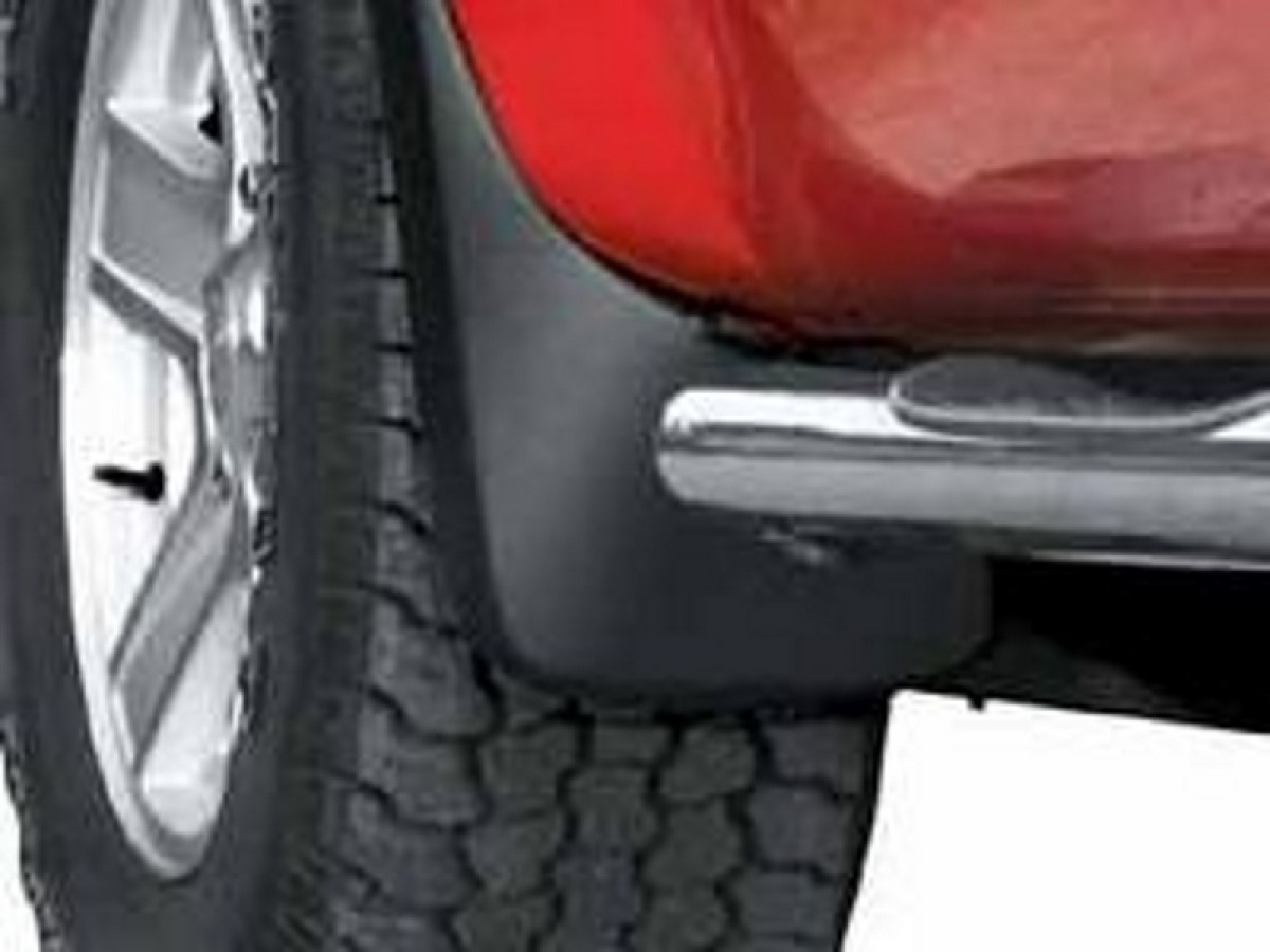 Authentic Mopar Splash Guards Front Molded Black W/O Fender Flares ...