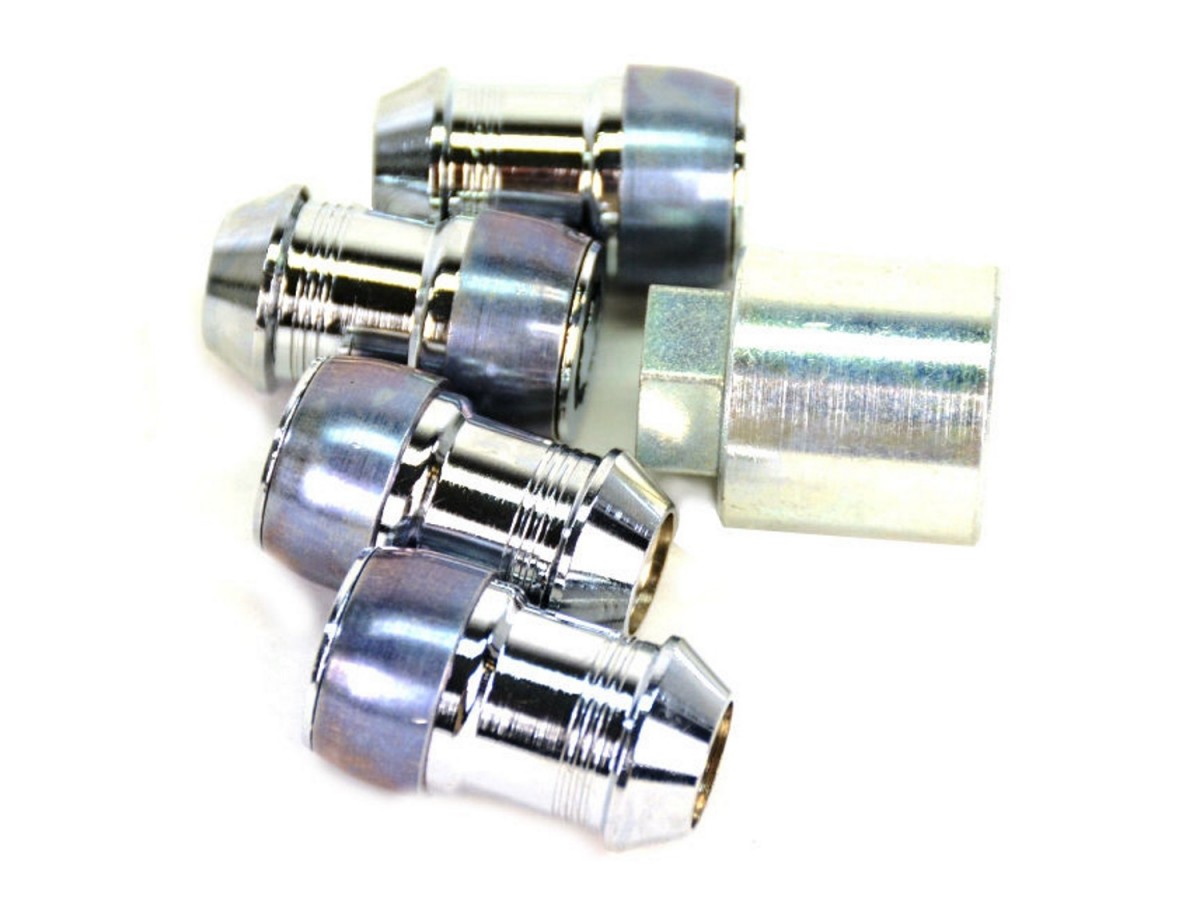 Mopar Chrome Wheel Locks Kit Of Four With Key For Exposed Lugs ...