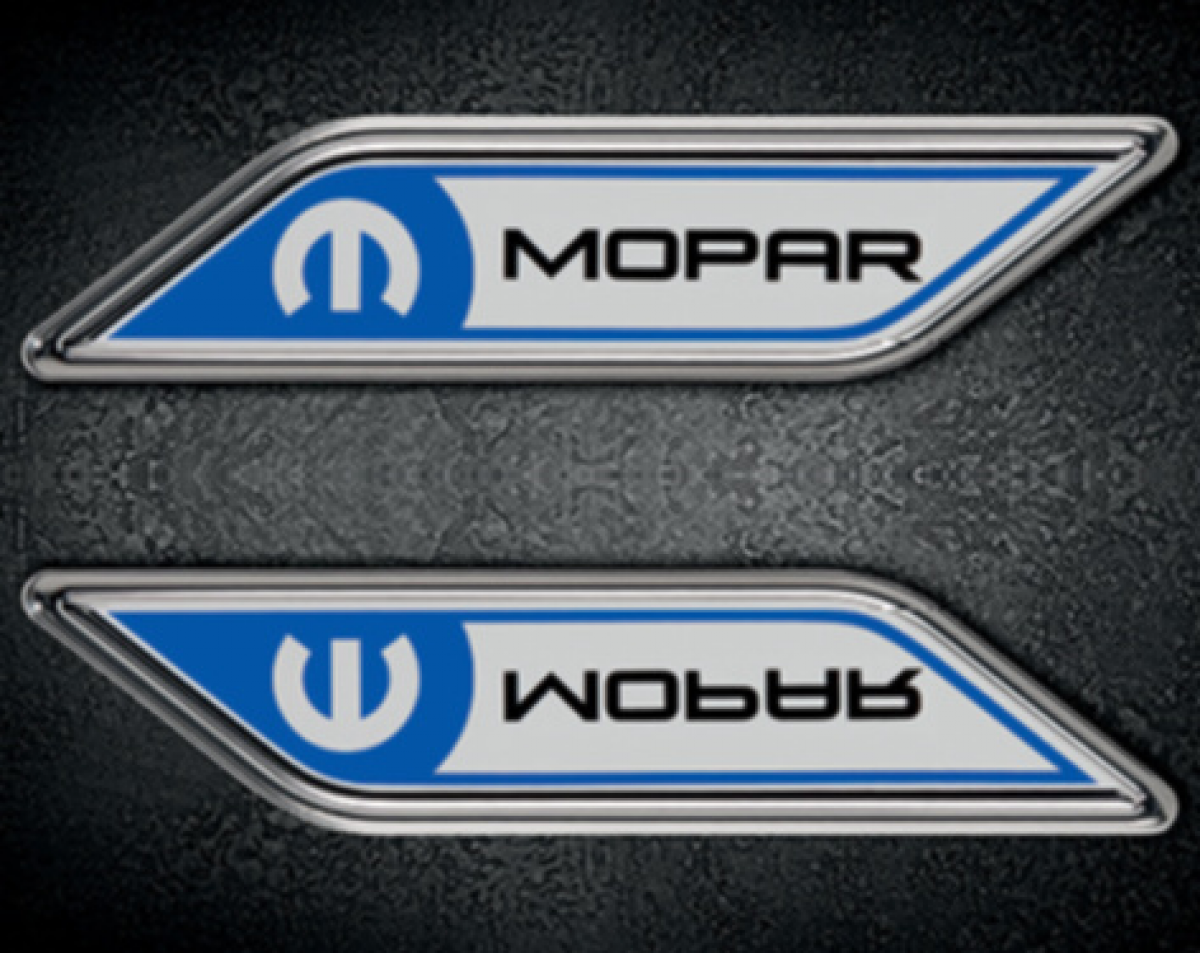 Authentic Mopar Fender Badge - Mopar Logo - 82212881 | Mopar Online Parts