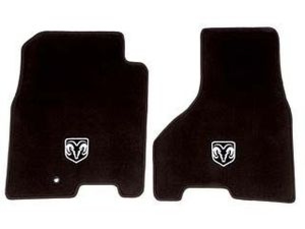 Authentic Mopar Floor Mats Crew & Mega Cab Front Black - 82213395AB ...