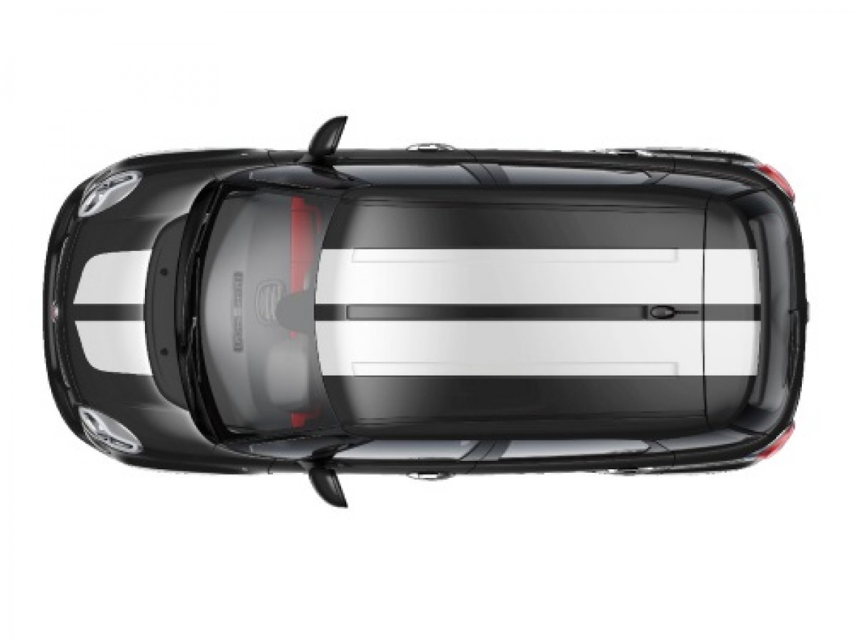 Mopar Decal - Roof / Hood - White Double Racing Stripe - 82214027 ...