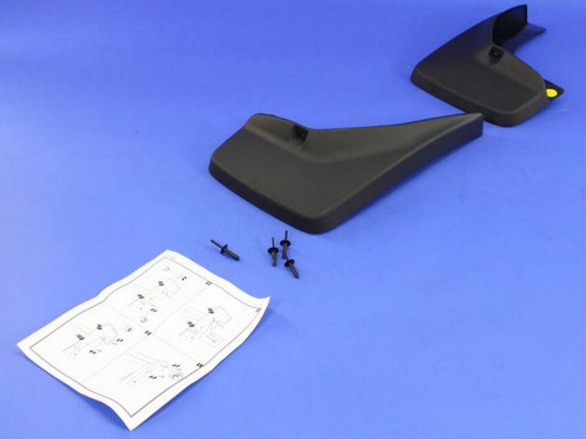 Mopar Splash Guards Front Molded Black W/ Fender Flares - 82214137 ...