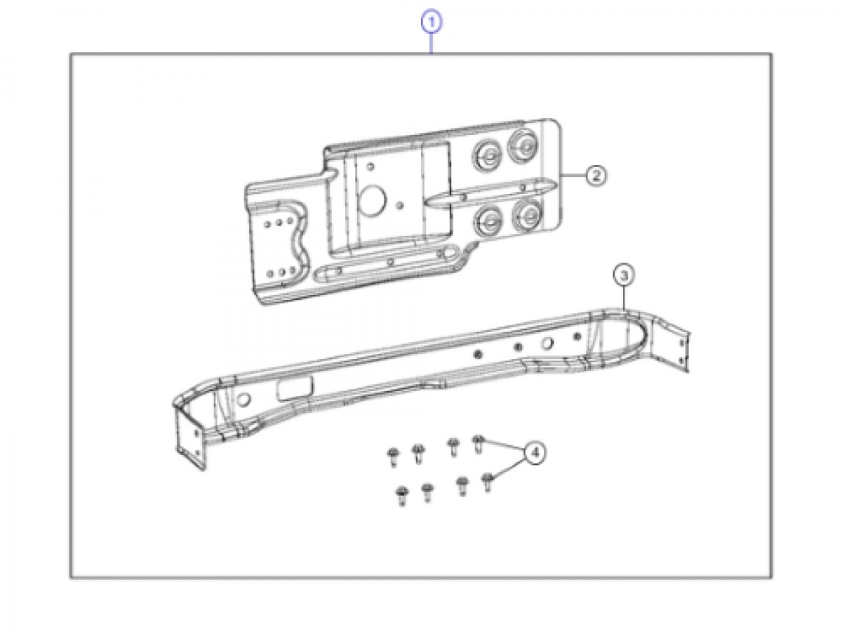 Mopar Skid Plate Kit Front Axle & Transfer Case & Crossmember ...