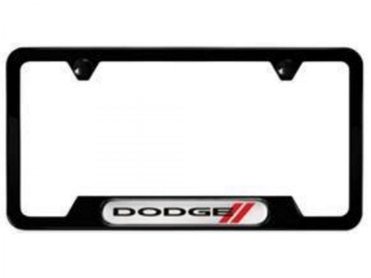 Mopar Plate Frame Black W/ Dodge Logo - 82214767 | Mopar Online Parts