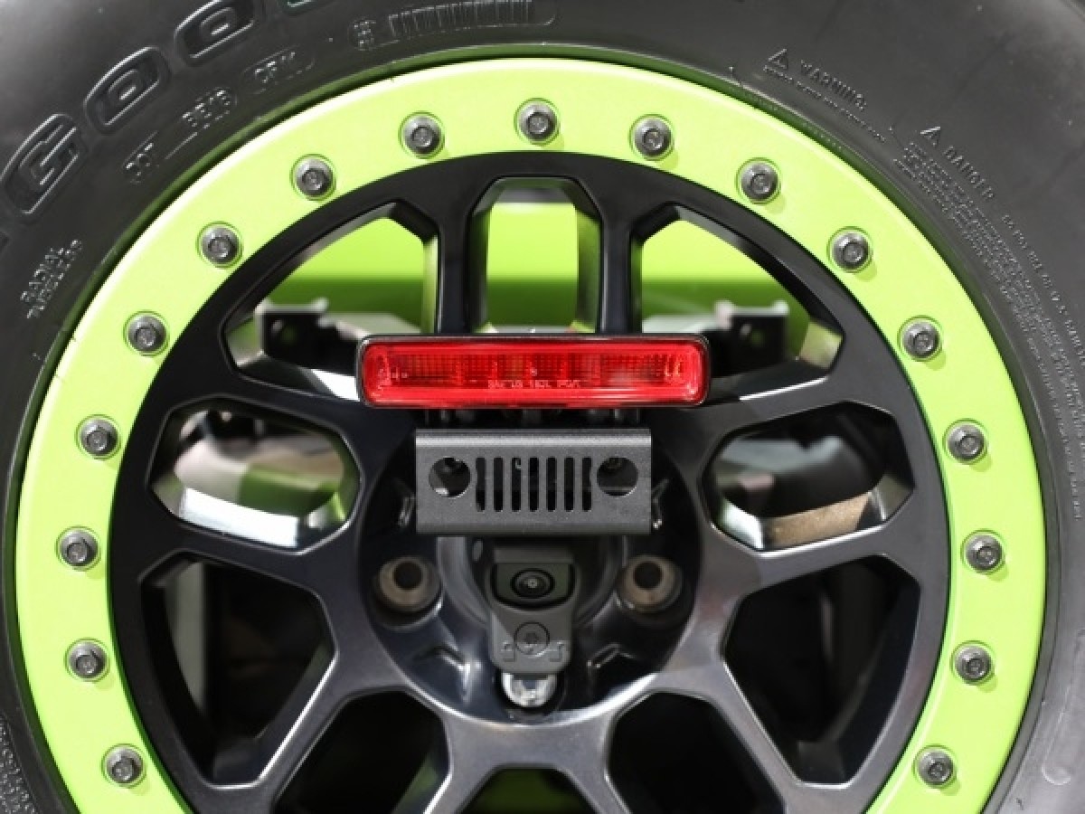 Mopar Spare Tire Carrier Center High Mount Stop Light CHMSL Relocation ...