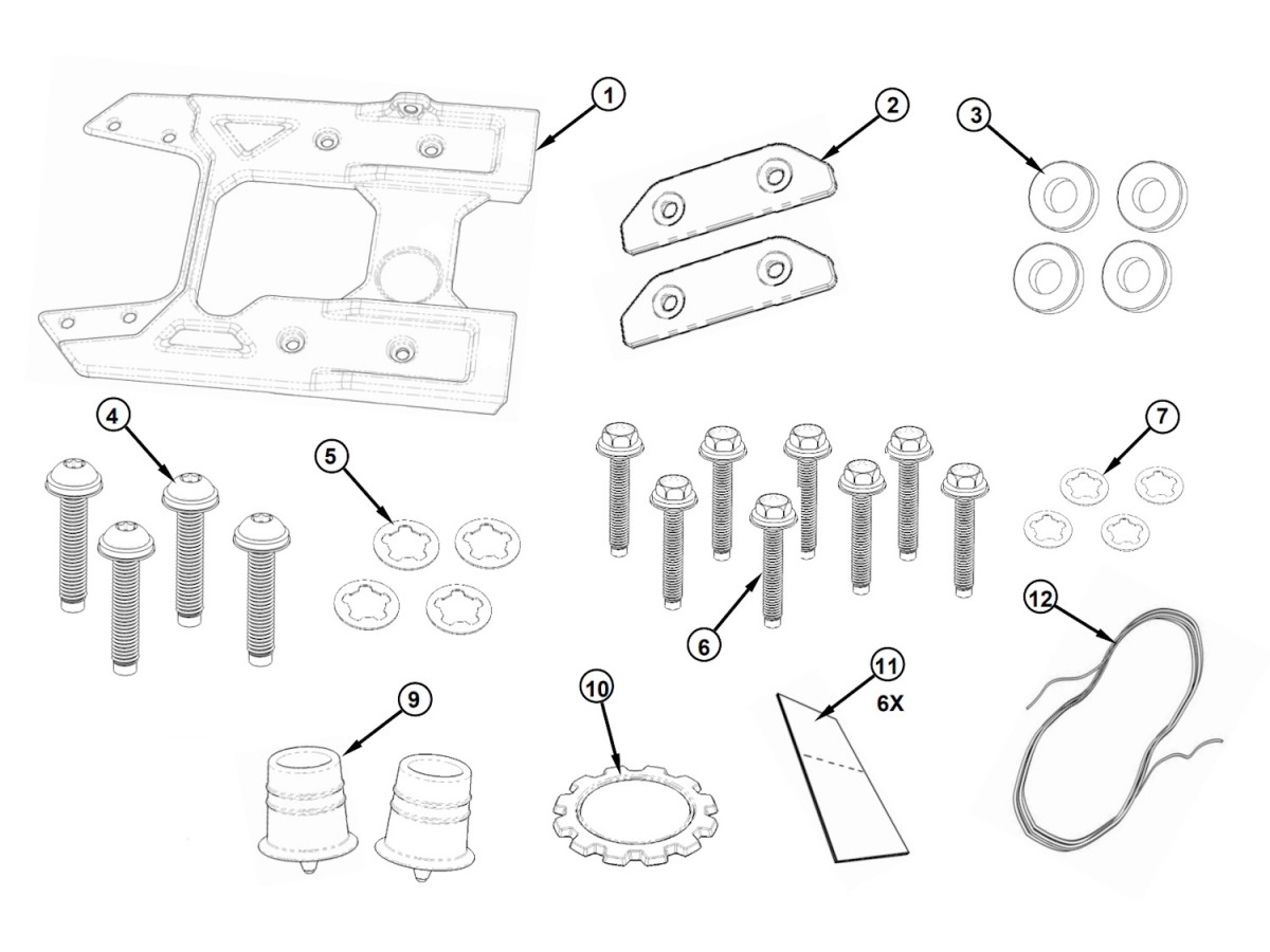 Mopar Performance Swing Gate Hinge Reinforcement - 82215356AC | Mopar ...
