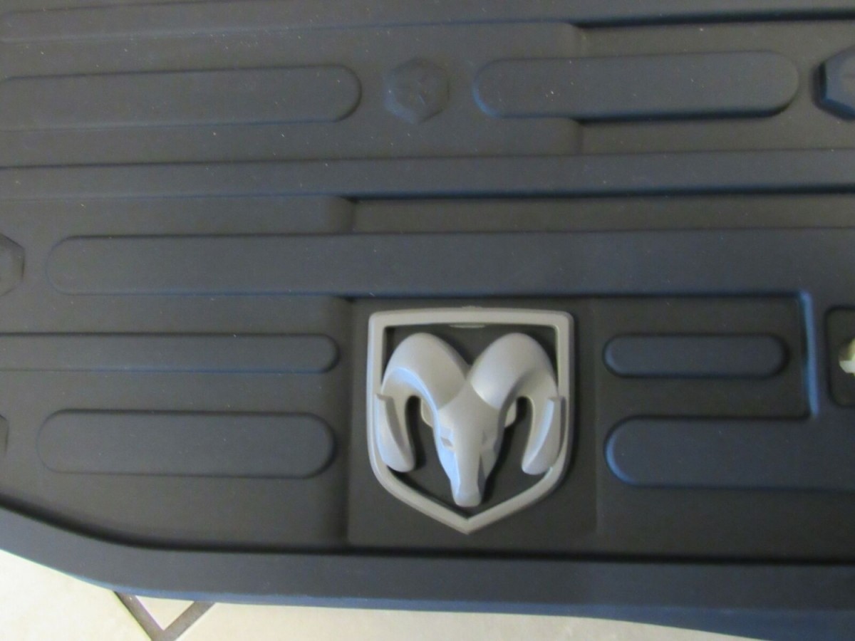 Mopar Rubber Mats Bucket Style Front & Rear Black - 82215581AB | Mopar ...