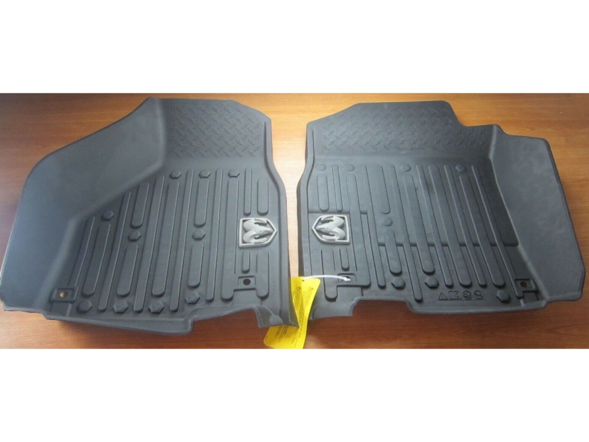 Mopar Rubber Mats Bucket Style Front & Rear Black - 82215581AB | Mopar ...