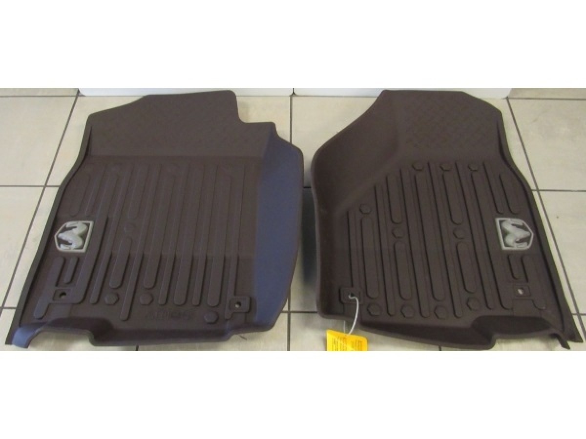 Mopar Rubber Mats Bucket Style Front & Rear Brown - 82215586AB | Mopar ...