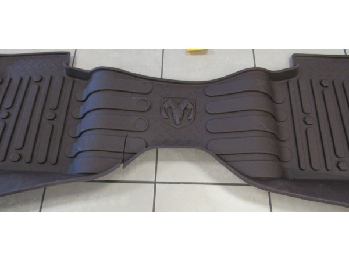 Mopar Rubber Mats Bucket Style Front & Rear Brown - 82215586AB | Mopar ...