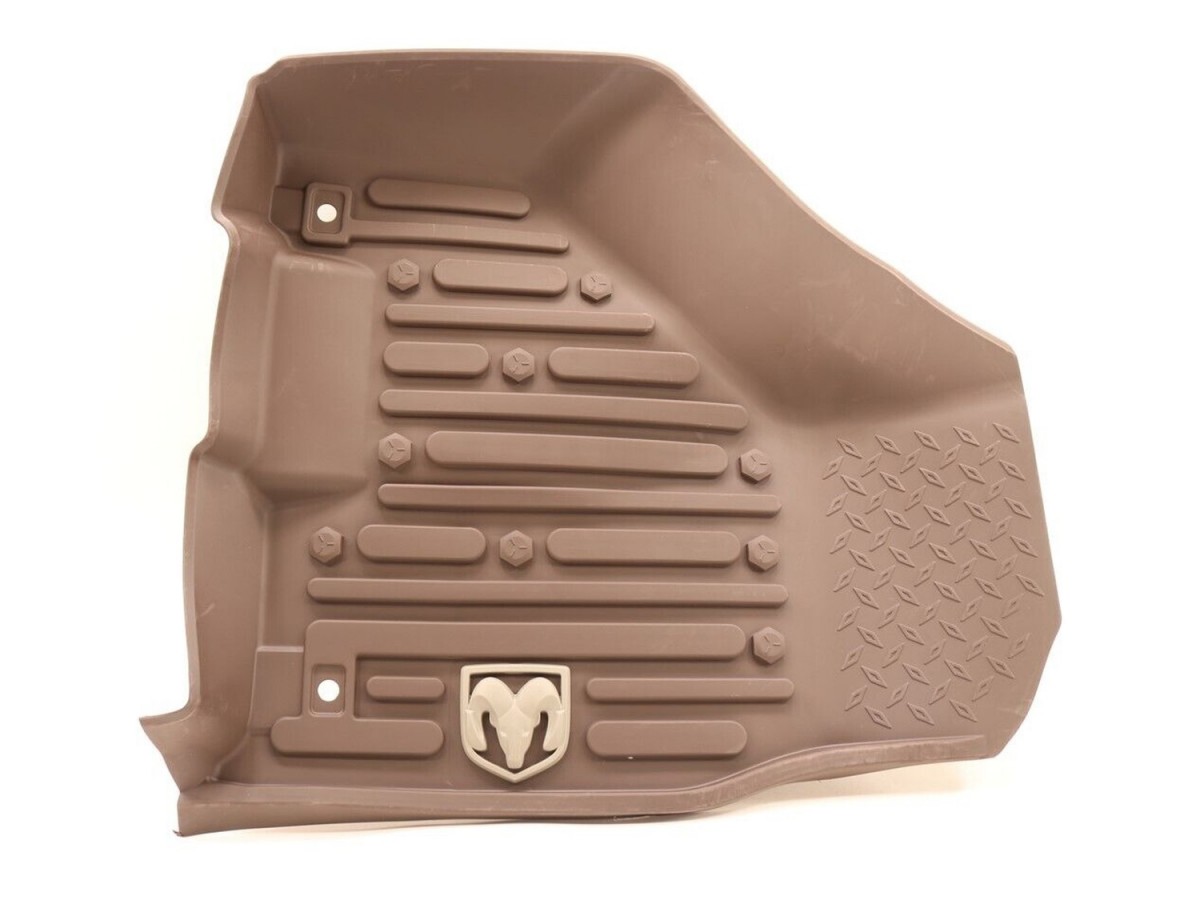 Mopar Rubber Mats Bucket Style Front & Rear Brown - 82215584AB | Mopar ...