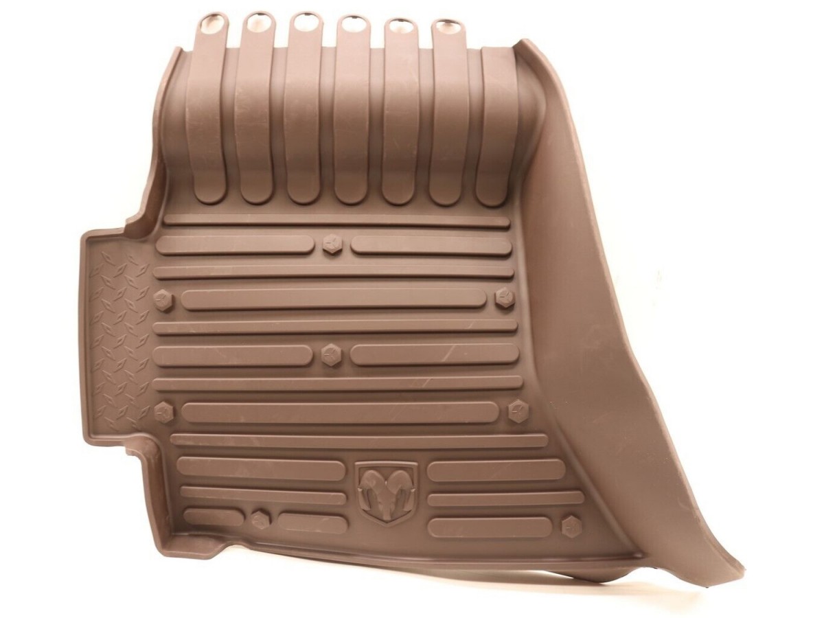 Mopar Rubber Mats Bucket Style Front & Rear Brown - 82215584AB | Mopar ...