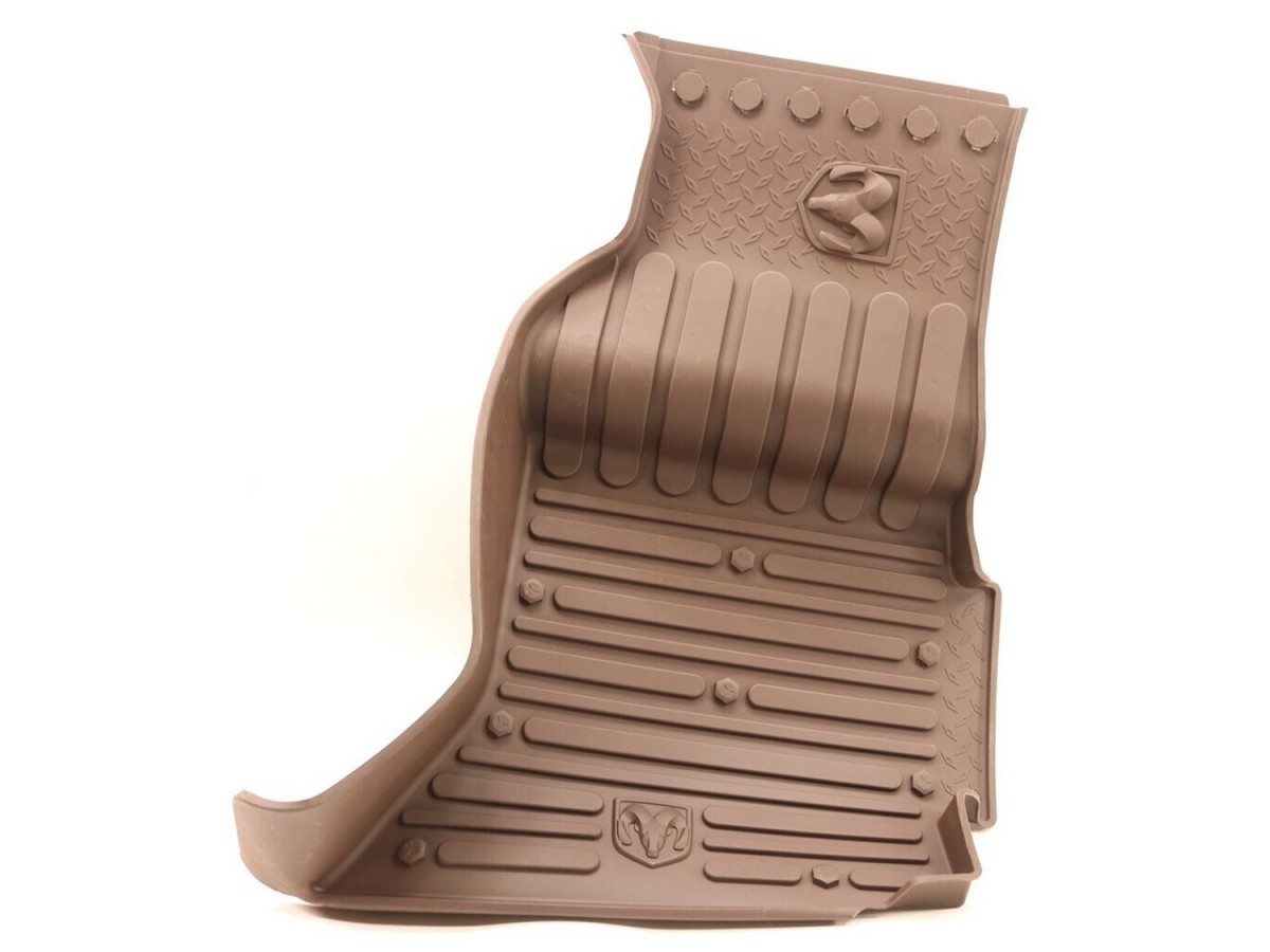 Mopar Rubber Mats Bucket Style Front & Rear Brown - 82215584AB | Mopar ...