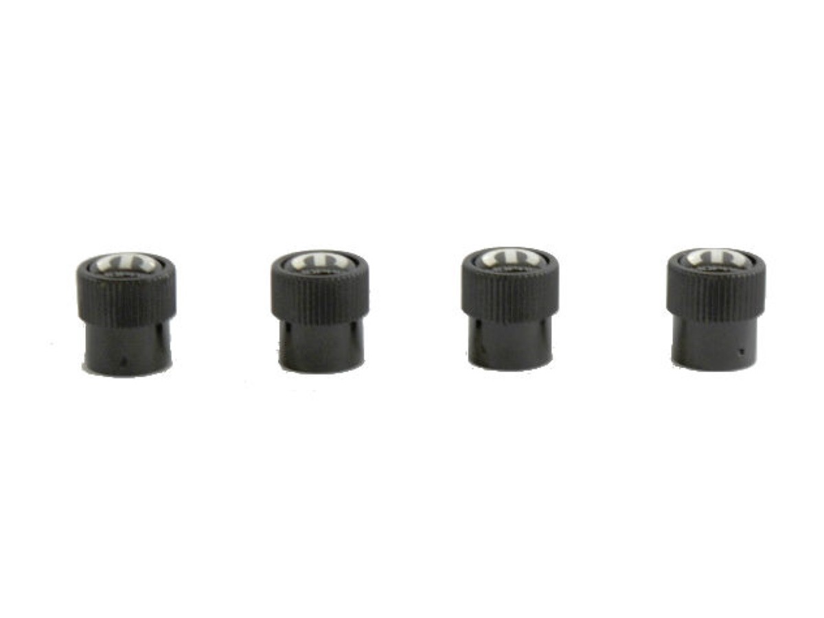 Mopar Wheel Valve Stem Caps Black With Mopar Logo Kit Of Four ...