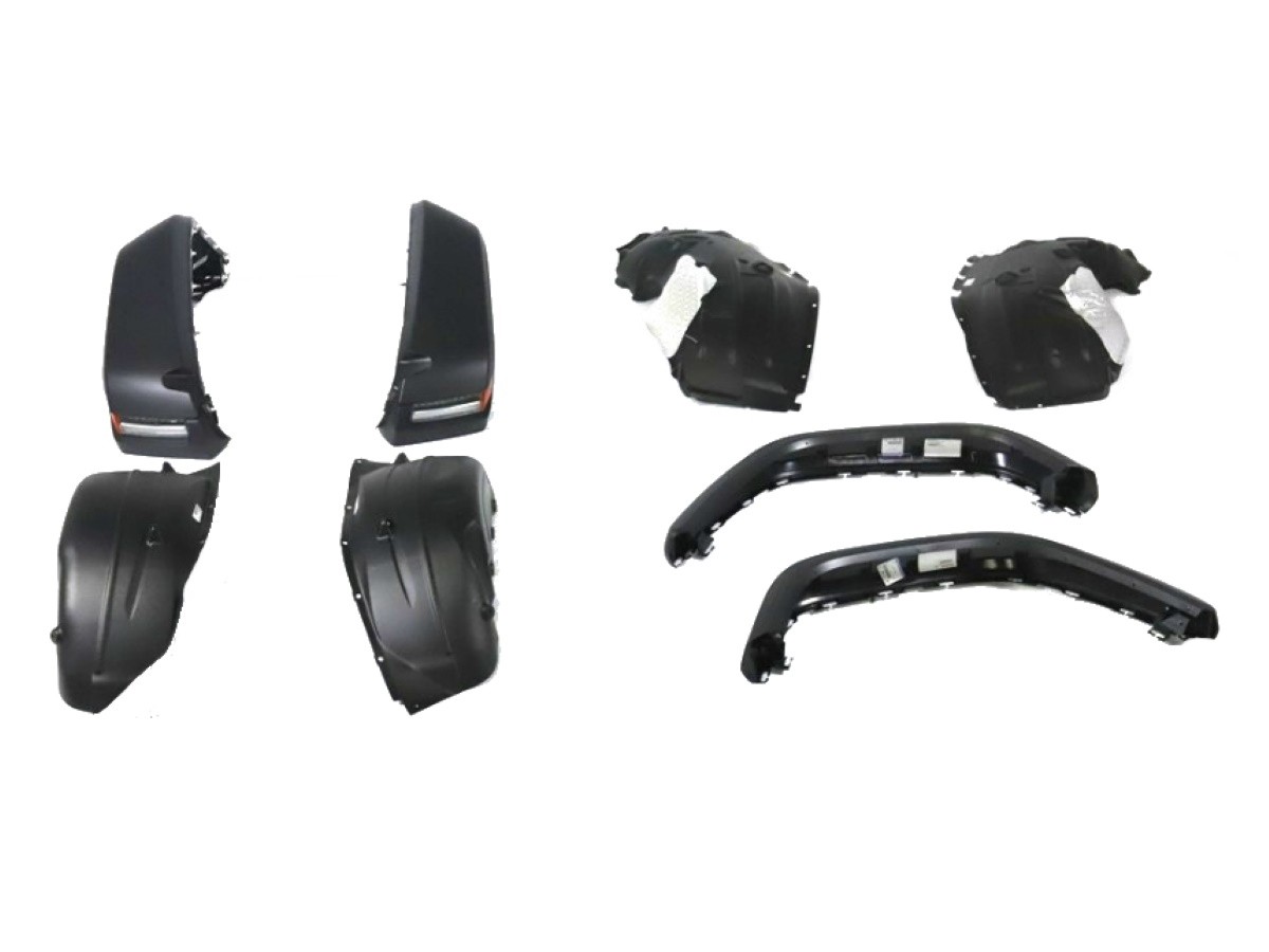 Mopar High Top Fender Flares Kit Of Four Black With LED Lights ...