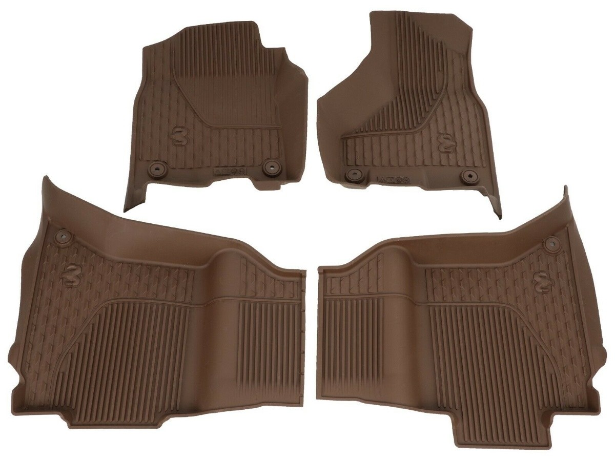 Mopar All Weather Mats Crew Cab Bucket Seats Brown - 82215755AC | Mopar ...