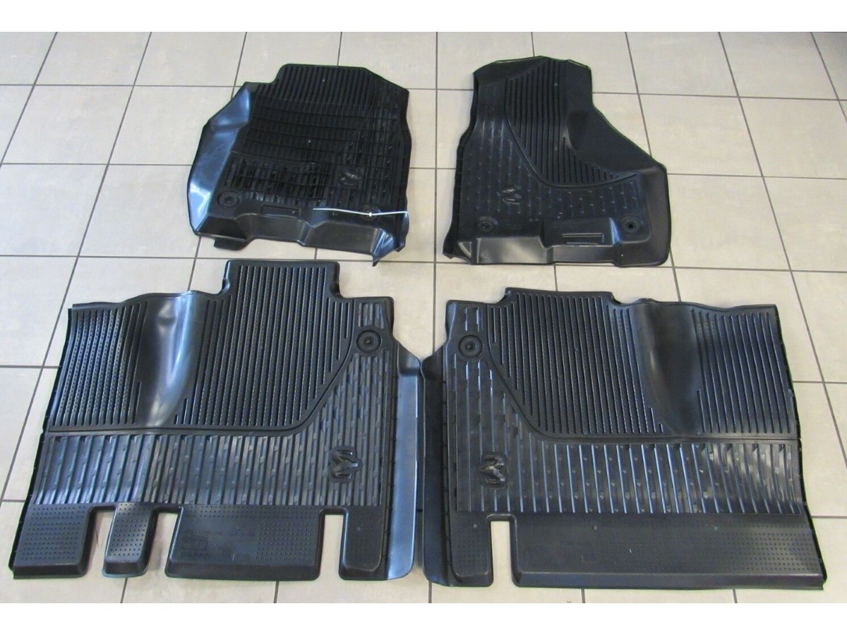 Mopar All Weather Mats Mega Cab Bucket Seats Black - 82215756AC | Mopar ...