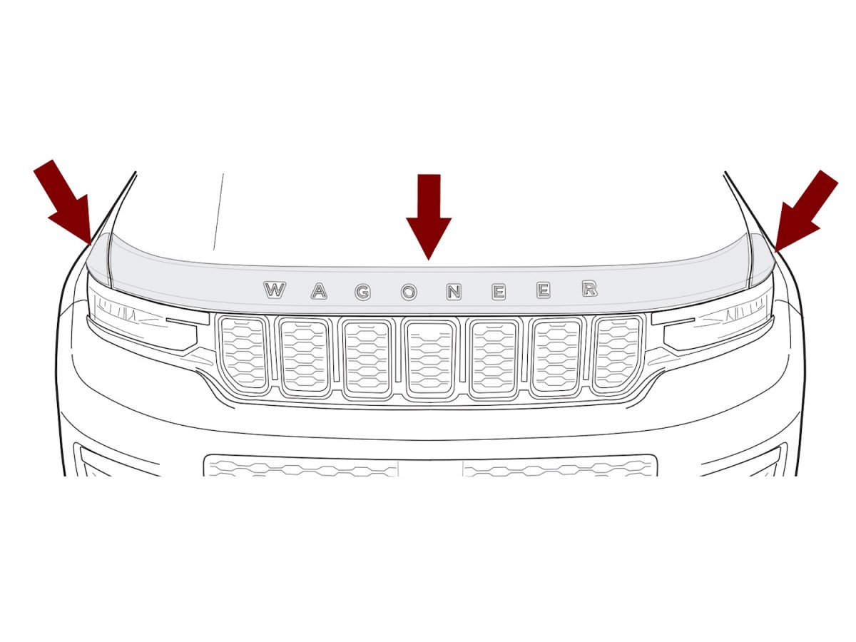 Mopar Paint Protection Film Three Pieces For Hood And Fenders ...