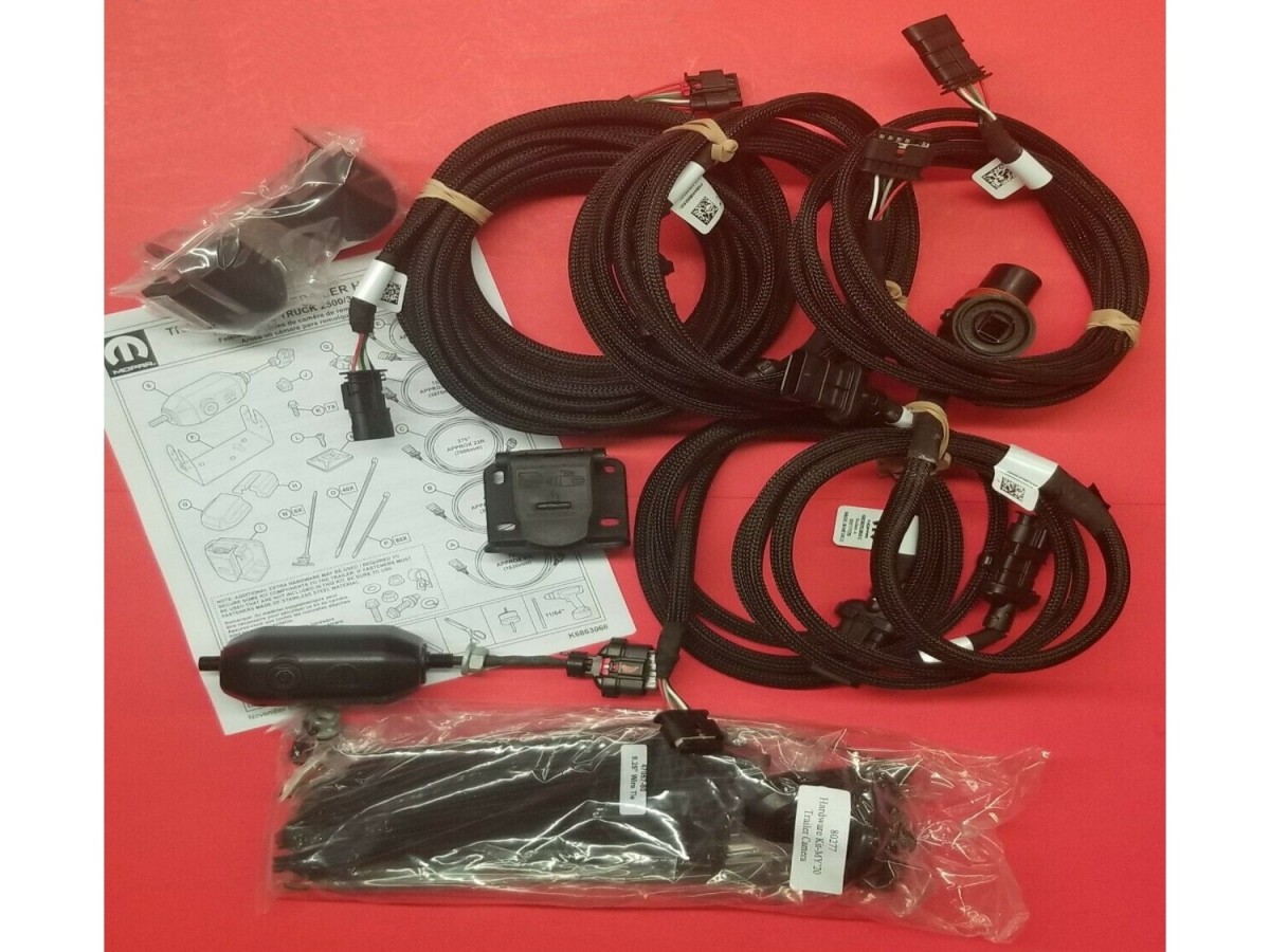 Mopar Wired Trailer Camera Kit Single Camera For Use With Gooseneck ...